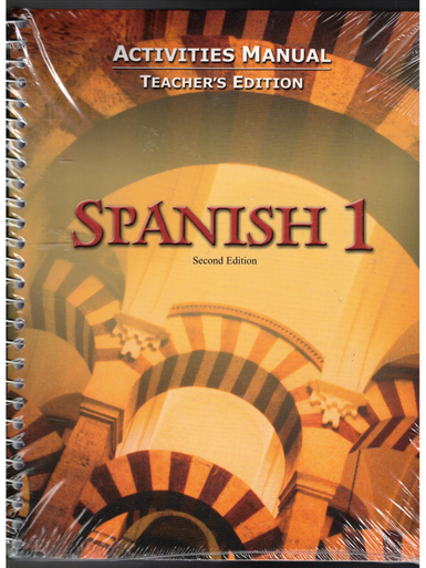Spanish 1 Activities Manuel Teacher's Edition 2nd edition by BJU Press