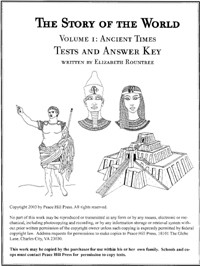 The Story of the World, Volume 1: Ancient Times (Tests and Answer Key ...