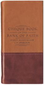 Cheque Book Of The Bank Of Faith (Tan/Burgundy) - 4Gospel.com