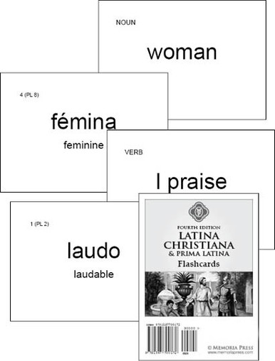 Prima Latina & Latina Christiana: Flashcards - 4Gospel.com