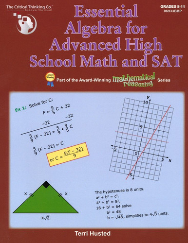 Essential Algebra For Advanced High School Math and SAT - 4Gospel.com