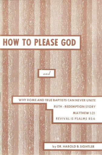 How To Please God (Pamphlet) - 4Gospel.com