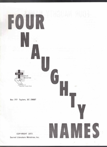 Four Naughty Names Coloring pages by Carolyn Lehman & Artwork by Brian ...