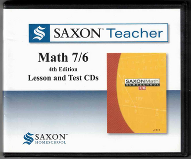Saxon Math 7/6 Homeschool Saxon Teacher CD ROM 4th Edition