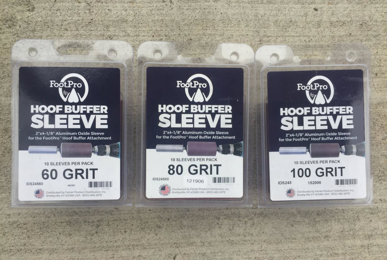 Foot Pro Hoof Buffer Sanding Sleeves - 80 Grit