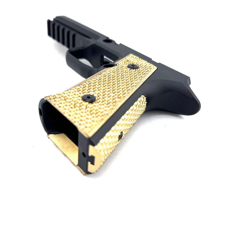 PD | Mischief Machine Sig P320 Commander Back Strap | Brass, Copper ...