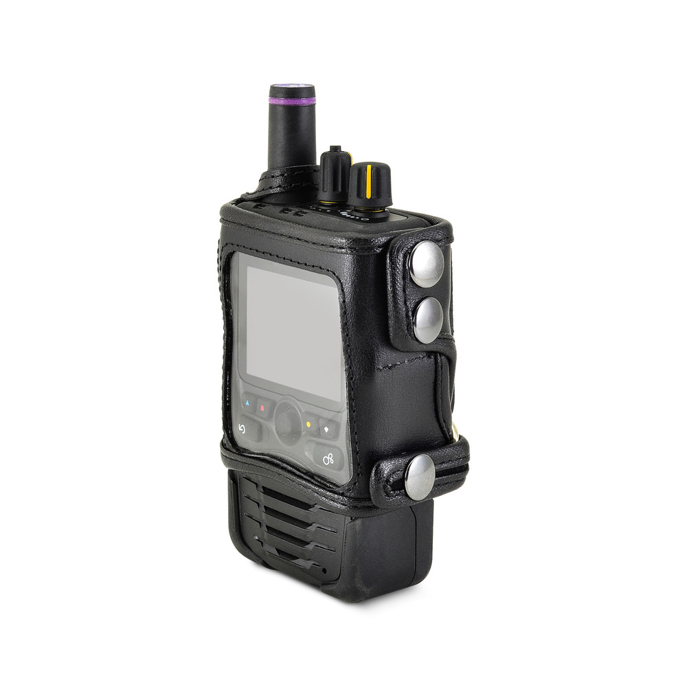Unication G4 G5 Voice Pager Fire Pager Radio Phone Black Leather Case ...