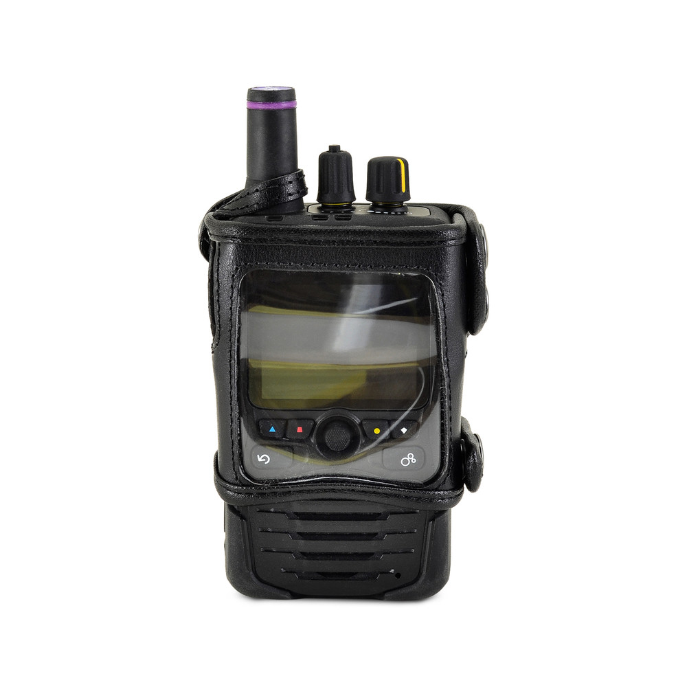 Unication G4 G5 Voice Pager Fire Pager Radio Phone Black Leather Case ...