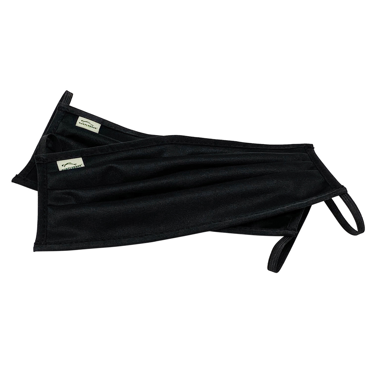 Washable Face Mask Reusable Black Cotton Cloth Adjustable Fit, 2-Ply ...