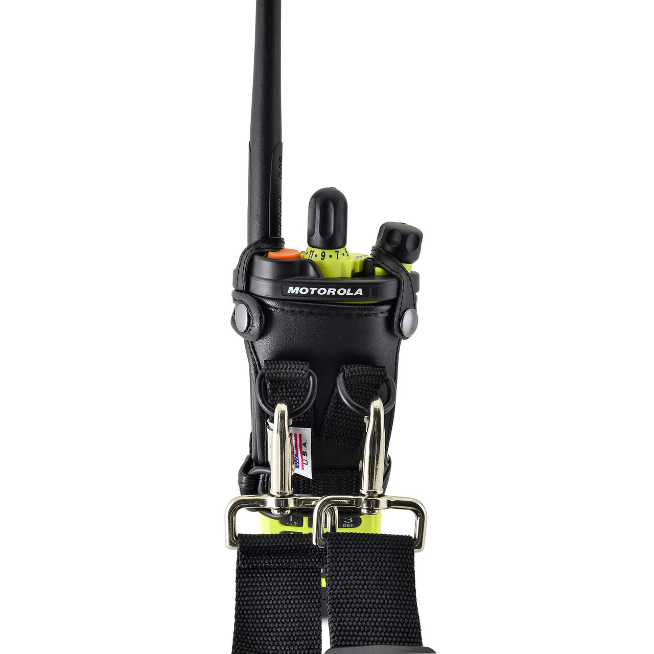 Motorola APX7000XE Duty Belt Two Way Radio Leather D Ring