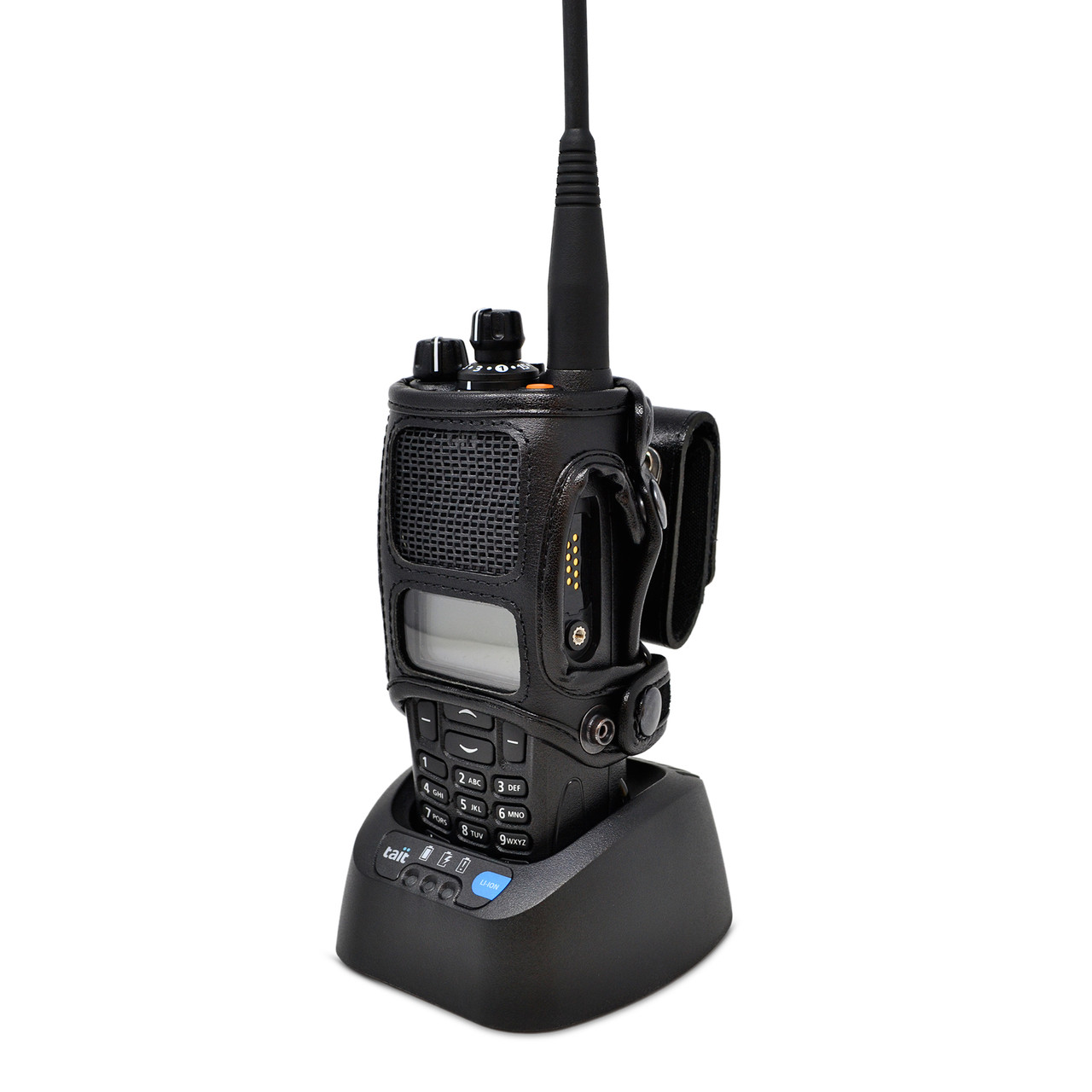 Tait TP9400 P25 Duty Belt Case Holster Black Turtleback Clip