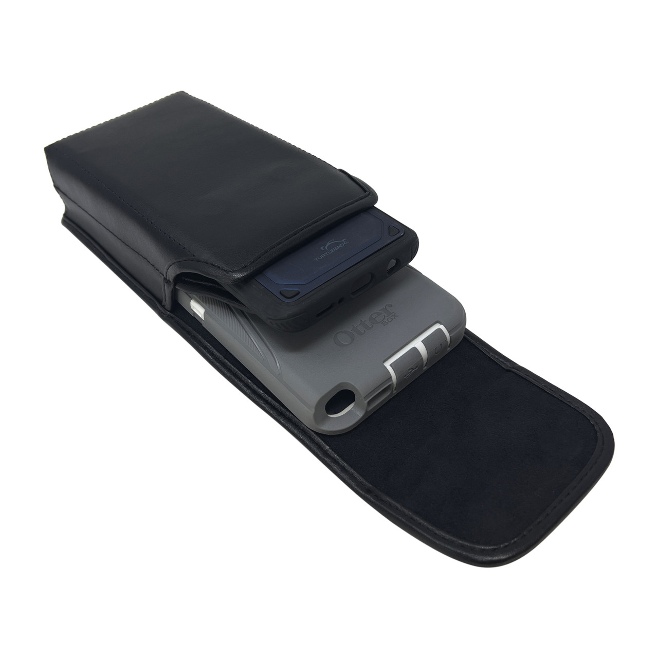 USA Assembled Dual Phone Holster Carries 2 EXTRA LARGE Phones - Black ...