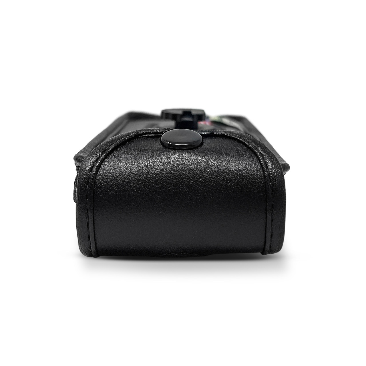 Consumer Cellular Verve Snap Fitted Case Black Leather with Ratcheting ...