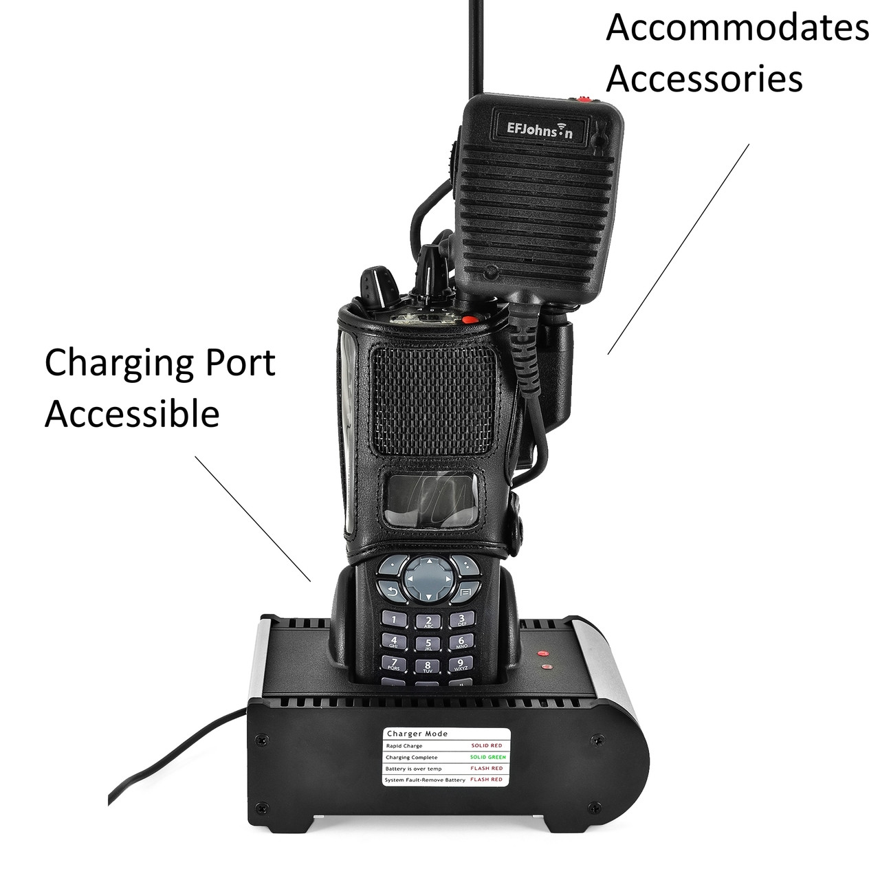 Kenwood VP6000 / Viking 6000 Leather Carry Holster