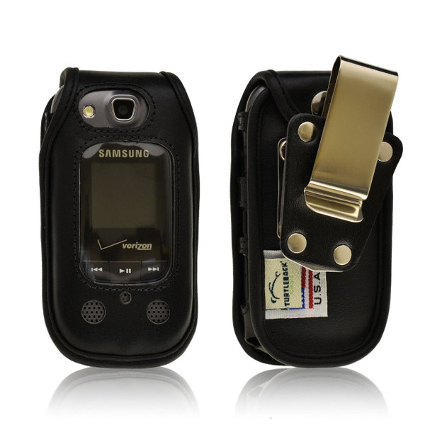 Samsung Convoy 3 U680 Heavy Duty Leather Case with Removable Metal Clip