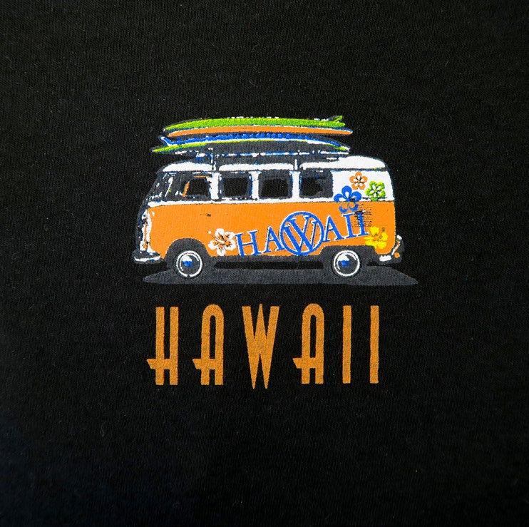 Volkswagen Bus Screenprinted Hawaiian T-Shirt - OhanaWear