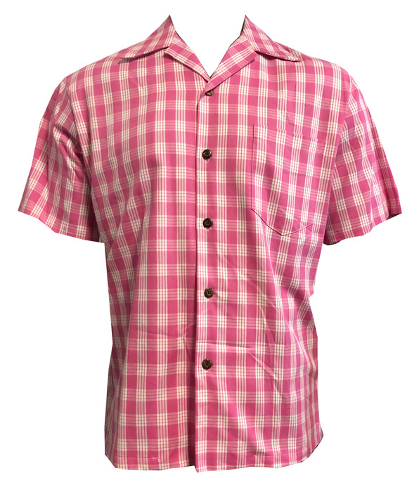 Men's Classic Hawaiian Paniolo Palaka Plaid Shirt - OhanaWear
