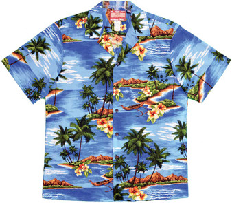 Lost Outrigger Island Men's Hawaiian Shirt - OhanaWear