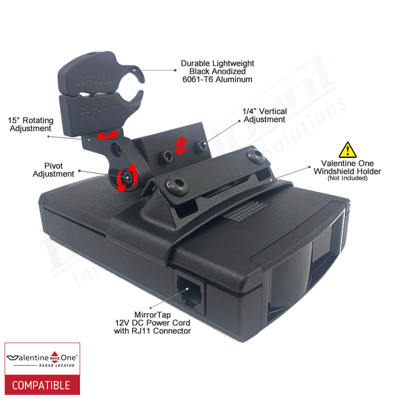 BV1-2021 Valentine One V1 Radar Detector Mirror Mount