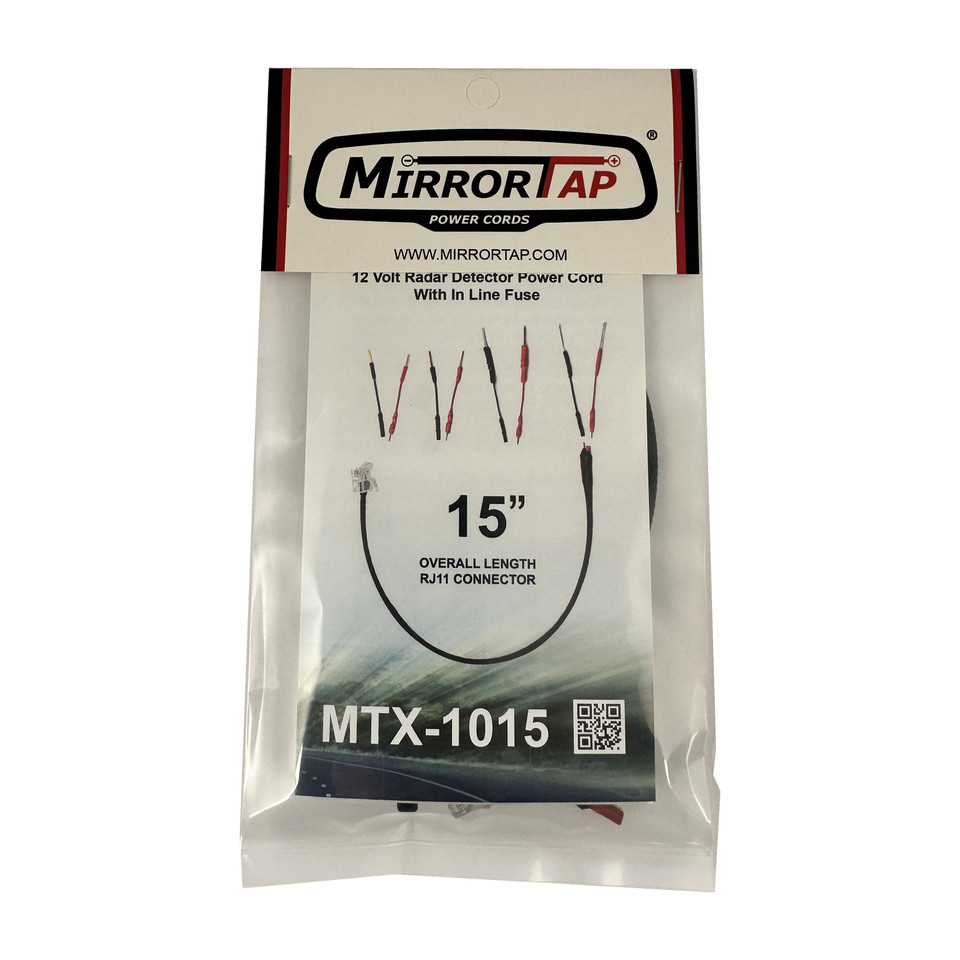 Power Cord, MTX-1015 Series, Patented, 15" long, RJ-11,Kit