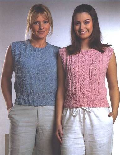 Stylecraft Tank Top Pattern 4913 for Sirocco cotton/linen blend yarn