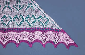 The Romance Shawl pattern by Fiddlesticks Knitting