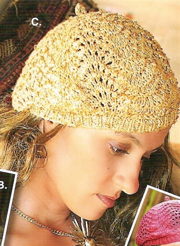 Slouchy Lace Berets to Knit & Crochet pattern from Stitch Diva Studios