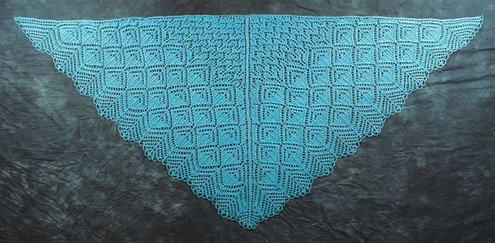 Silken Dream Shawl knitting pattern by Fiddlesticks Knitting