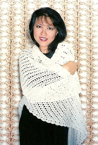 Triangle Lace Shawl Lily Chin Fiber Trends Pattern