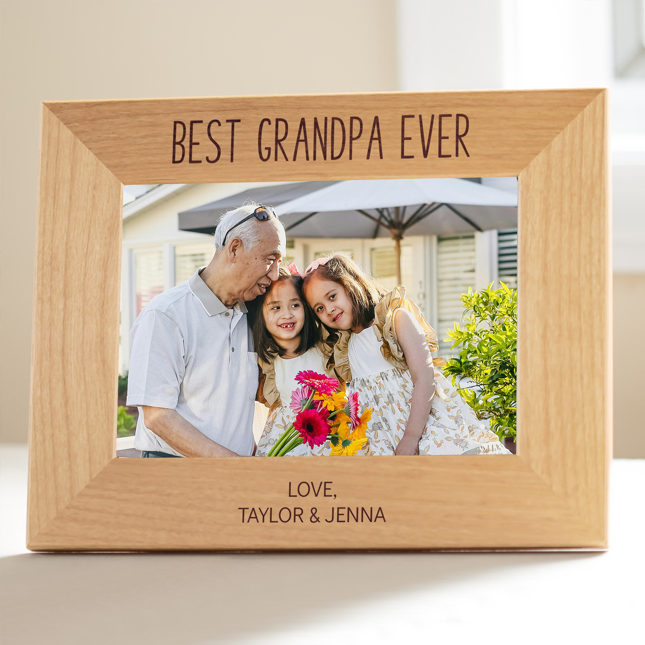 Grandpas Girl Photo Frame Personalized Grandpa Picture Frame, Includes
