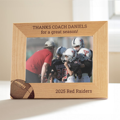 Personalized Football Coach Frame | Lifetime Creations
