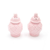 Pink Textured Jar Salt & Pepper Shaker Set - 8 Oak Lane