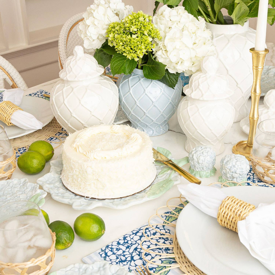 Hydrangea Serving Platter - 8 Oak Lane