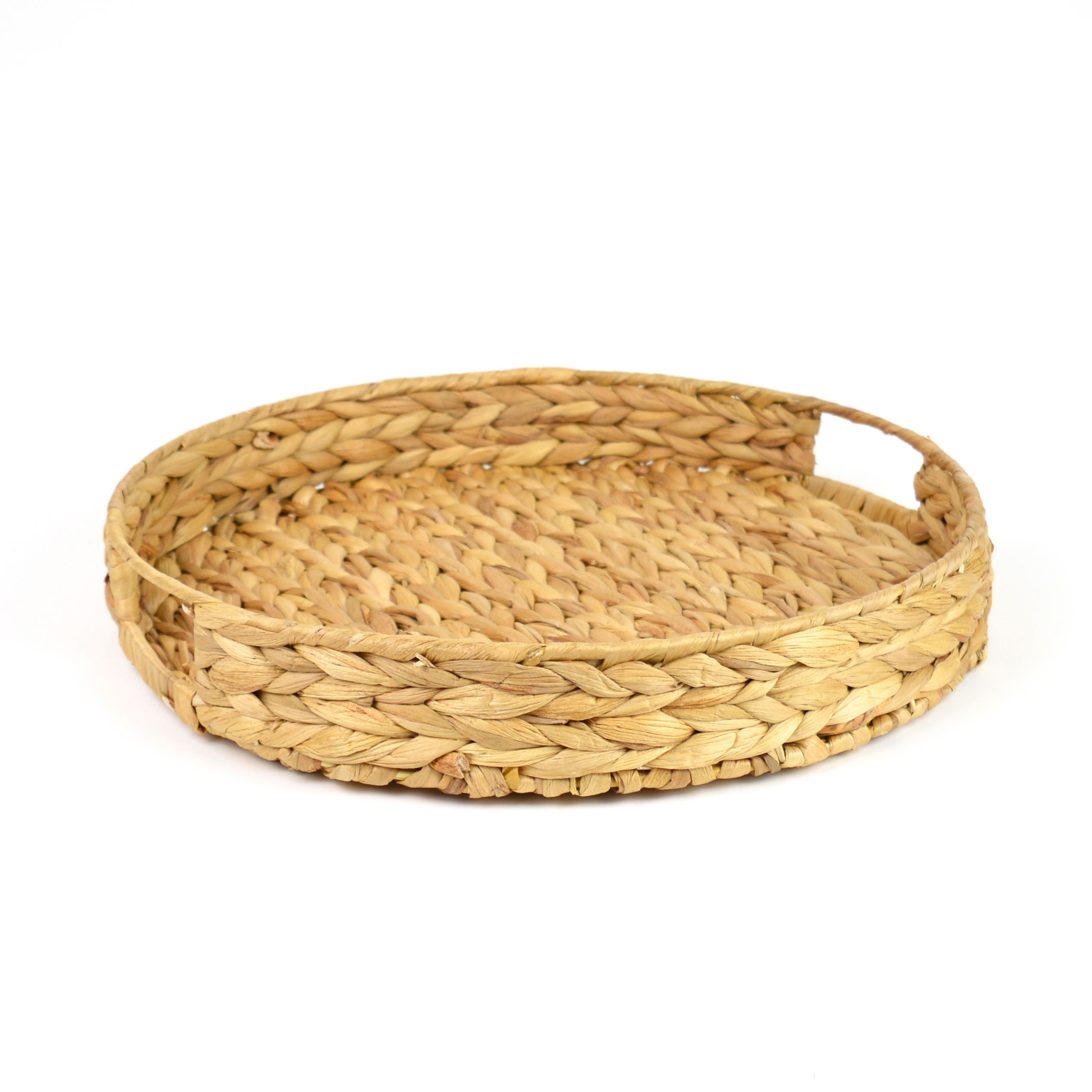 Natural Woven Round Tray - 8 Oak Lane