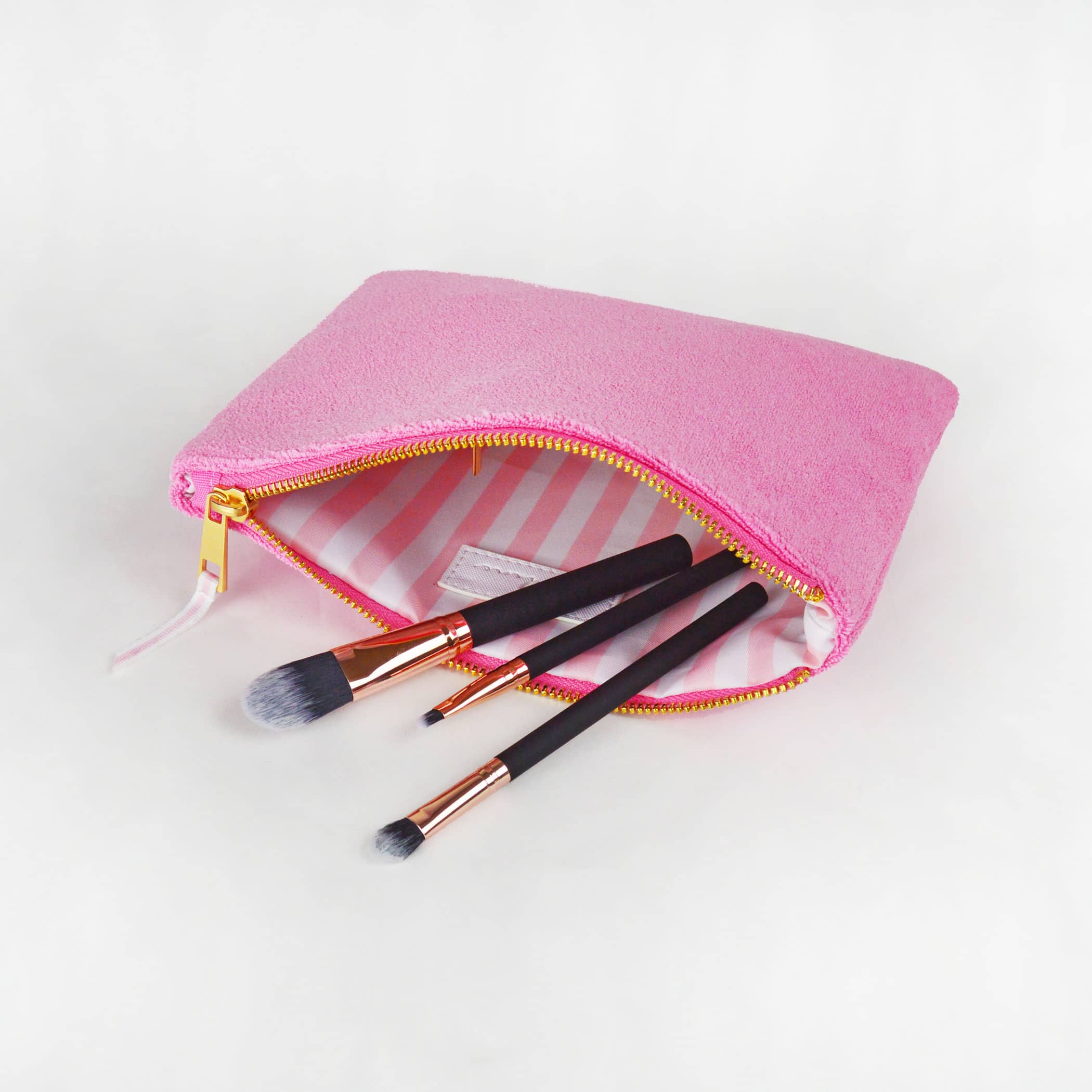 Pink Terry Flat Pouch - Small - 8 Oak Lane