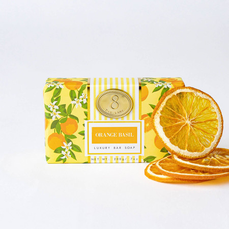 Orange Basil Wrapped Bar Soap - 8 Oak Lane