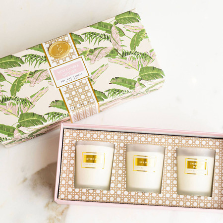 Natural Botanical 3 Piece Assorted Candle Boxed Set - 8 Oak Lane