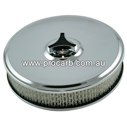 HOLLEY 2 & 4BBL CHROME 6 3/8" x 5 1/8" AIR FILTER PART # 16-6 - Procarb ...
