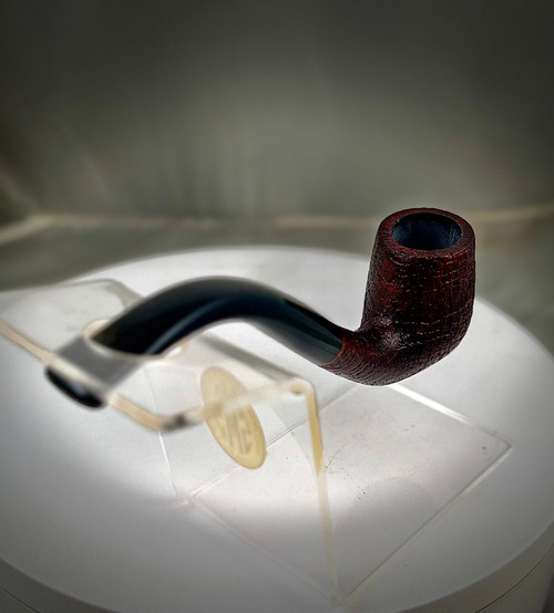 BriarWorks Pipes- Bent Billiard Sandblasted