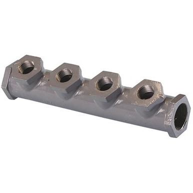 OMEGA FLEX Trac Pipe 3/4 in. x 1/2 in. Poly Coated Manifold 4 Port ...