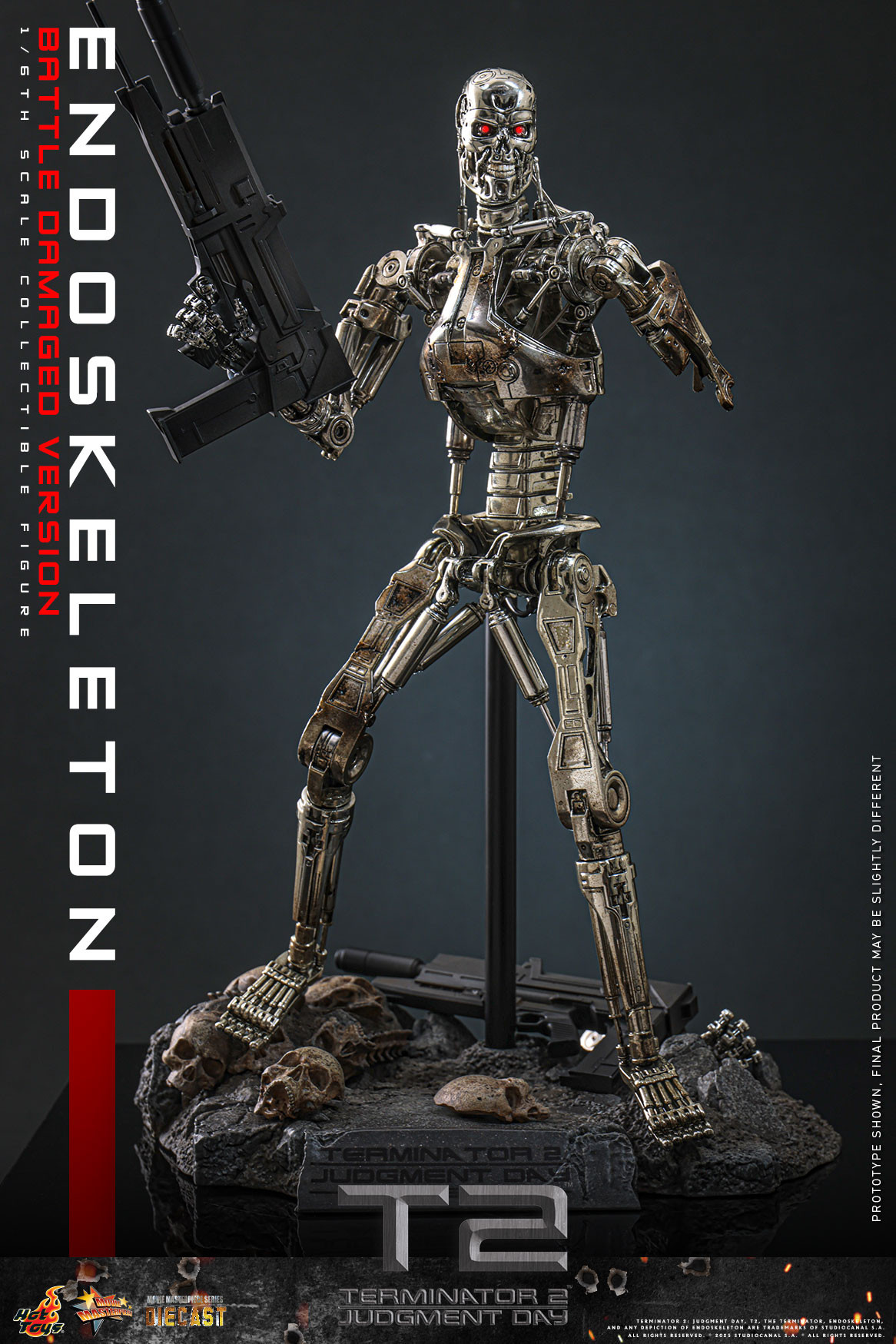 Hot Toys MMS840D77 Terminator 2: Judgment Day 1/6 Scale Endoskeleton ...