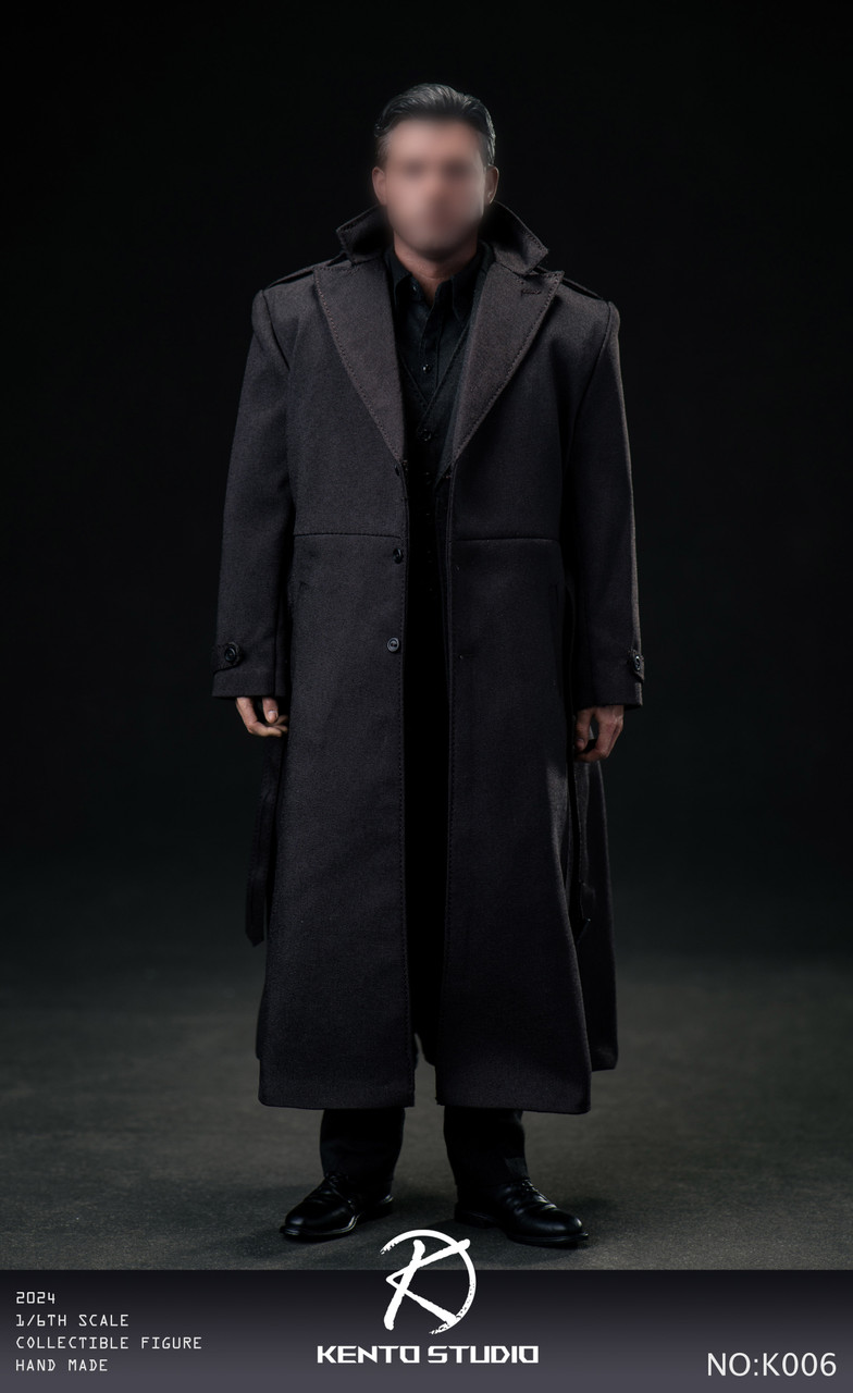 Kento Studio K006 Black Coat Set with Body 1/6 Scale