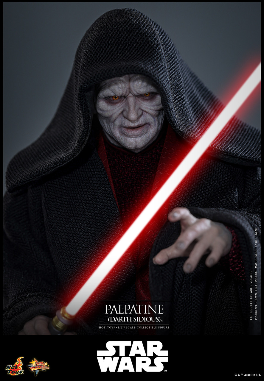 Hot Toys MMS805 Palpatine (Darth Sidious) Star Wars: Episode III Revenge of the Sith 1/6th Scale ...