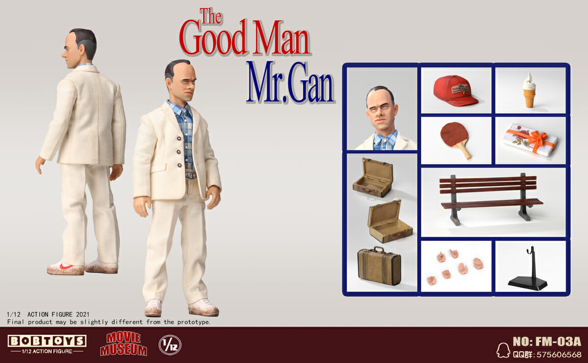 Bobtoys Movie Museum Series: Forrest Gump – Mr. Nice Gump 1/12 Action ...