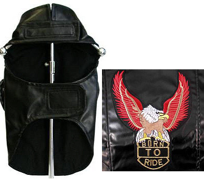 Biker Dawg Dog Jacket - Black | Doggie Designs at PupRwear