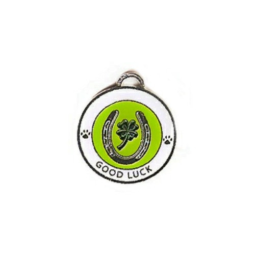 Good Luck Medallion Dog ID Tag | PupRwear Dog Boutique
