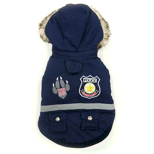 Police Dog Jacket - XS | Dogo Pet Fashions at PupRwear