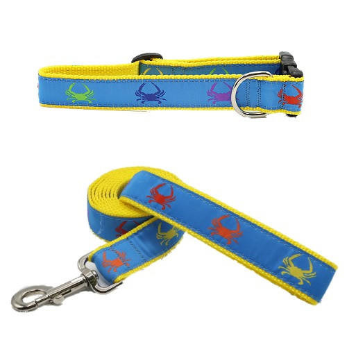 Dog Collar - Rainbow Crab, 1 1/4" | Preston Dog Collars