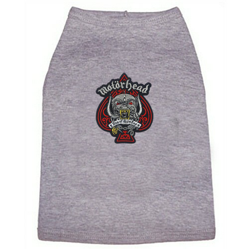 The Band Motorhead Dog Tees - Metallic Ace of Spades | PupRwear