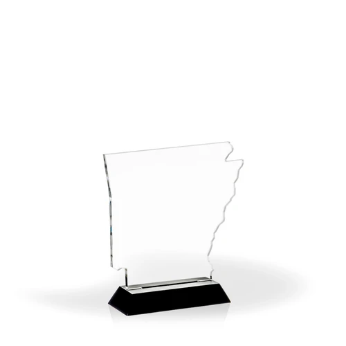 Arkansas Award with Black Wood Base - Engraved | Acrylic Awards ...